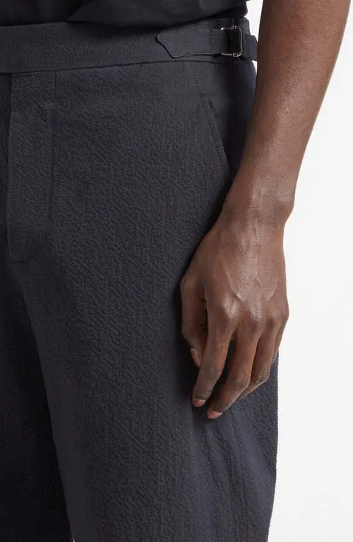 BODE Side Buckle Seersucker Trousers