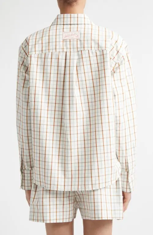 Victoria Beckham Ellys Check Cotton Poplin Shirt