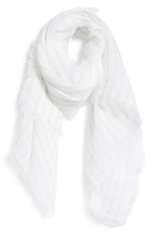 Eileen Fisher Stripe Organic Linen Scarf