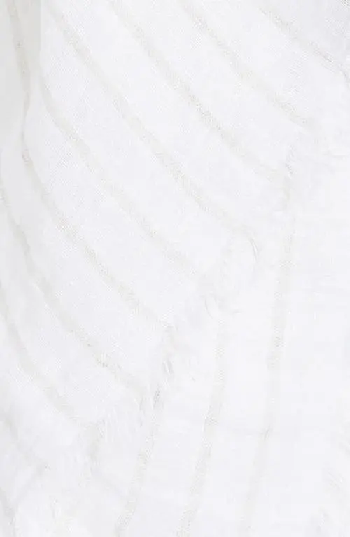 Eileen Fisher Stripe Organic Linen Scarf