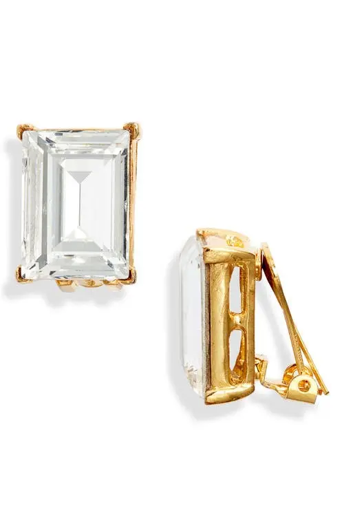 KENNETH JAY LANE Crystal Stud Earrings - Gold