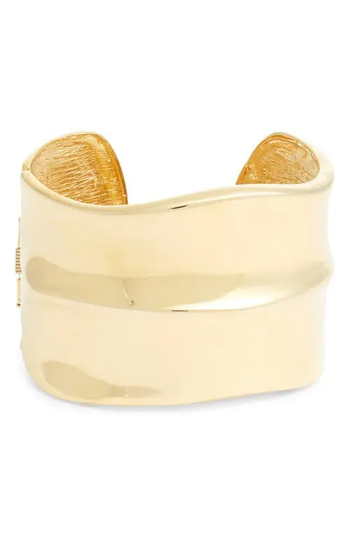 KENNETH JAY LANE Polished Cuff Bracelet - Polished Gold