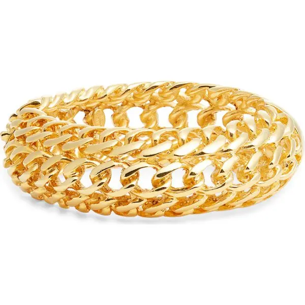 KENNETH JAY LANE Braided Bangle - Polished Gold