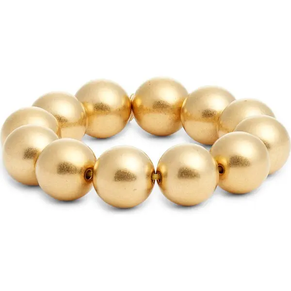 KENNETH JAY LANE Ball Stretch Bracelet - Gold