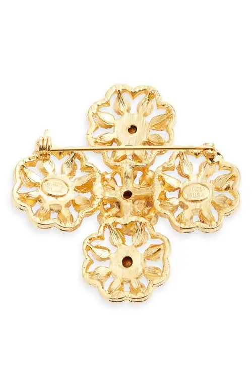 KENNETH JAY LANE Flower Cluster Brooch