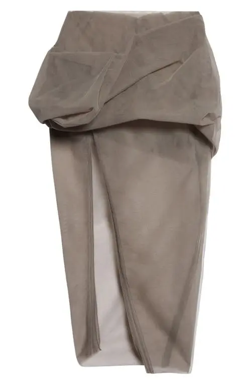 Rick Owens Sculpted Tulle Skirt - Dust