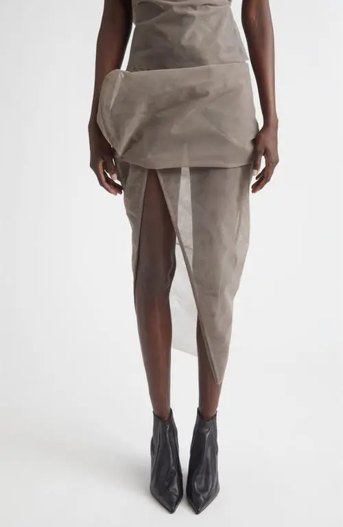 Rick Owens Sculpted Tulle Skirt - Dust