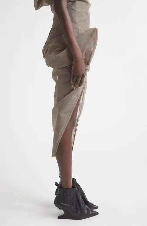 Rick Owens Sculpted Tulle Skirt - Dust