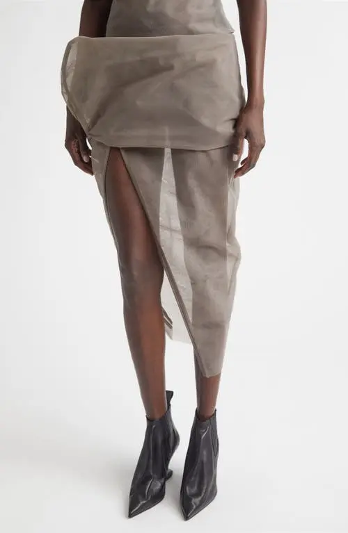 Rick Owens Sculpted Tulle Skirt - Dust