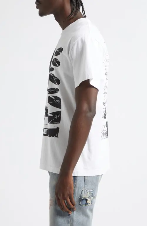 MIDNIGHT RODEO Record Graphic T-shirt - White