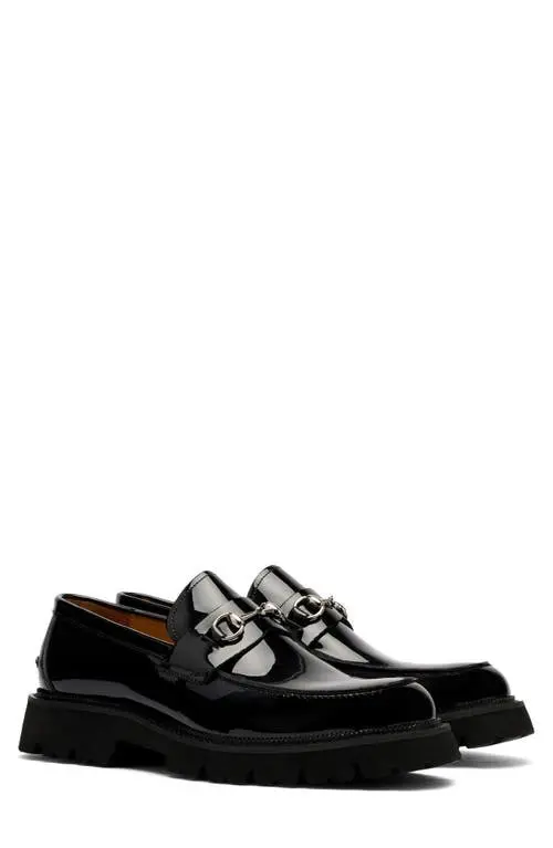 MARC NOLAN Blake Bit Loafer - Black Patent