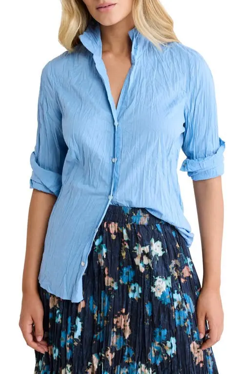NZ BY NIC AND ZOE Core Cotton Long Sleeve Button-up Shirt - Zephyr