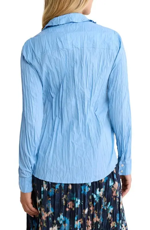 NZ BY NIC AND ZOE Core Cotton Long Sleeve Button-up Shirt - Zephyr