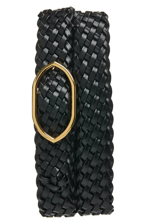 Jacquemus La Ceinture Calisson Braided Leather Belt - Black