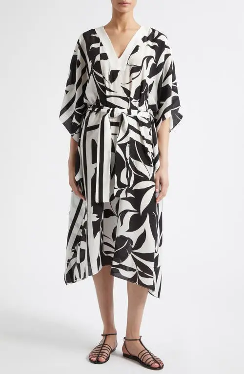 Max Mara Lancia Print Silk Dress - Black