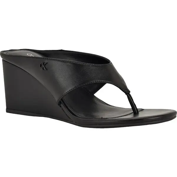 Calvin Klein Marchela Wedge Sandal - Black