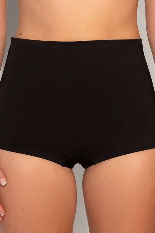 TA3 Boyshort Bikini Bottoms - Black