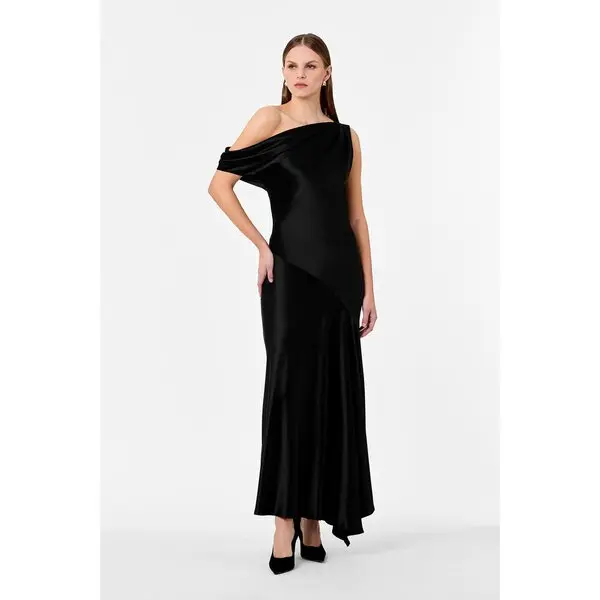 NICHOLAS Sabrina Midi Dress - Black
