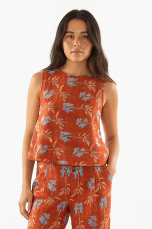 Ace & Jig Nola Reversible A-line Tank Top - Birdcage