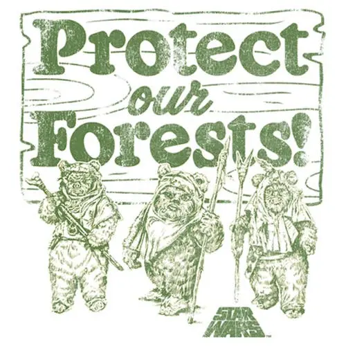 STAR WARS Ewok Protect Our Forests Graphic Tee