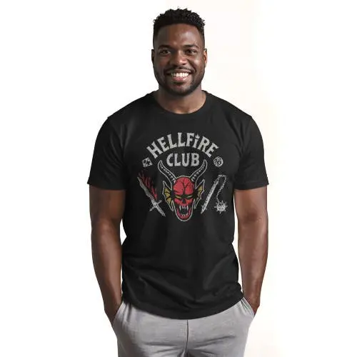 STRANGER THINGS Netflix Hellfire Club Costume Short Sleeve Graphic T-shirt