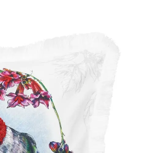 C&F HOME Botanical Hummingbird Hd Printed Cotton Blend Accent Throw Pillow 18" X 18