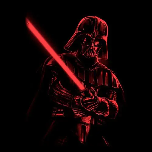 STAR WARS: A NEW HOPE Darth Vader Red Saber Short Sleeve Graphic T-shirt