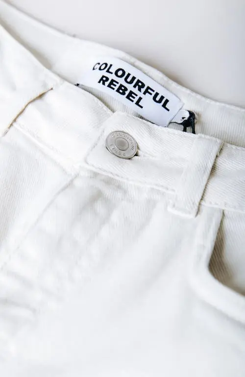 COLOURFUL REBEL Jones Braided Straight-leg Denim Pants