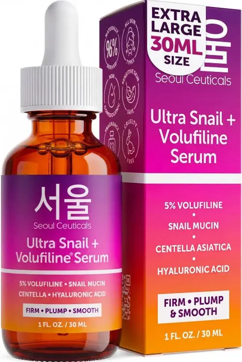 SEOUL CEUTICALS Korean Skincare Volufiline Snail Mucin Serum - None