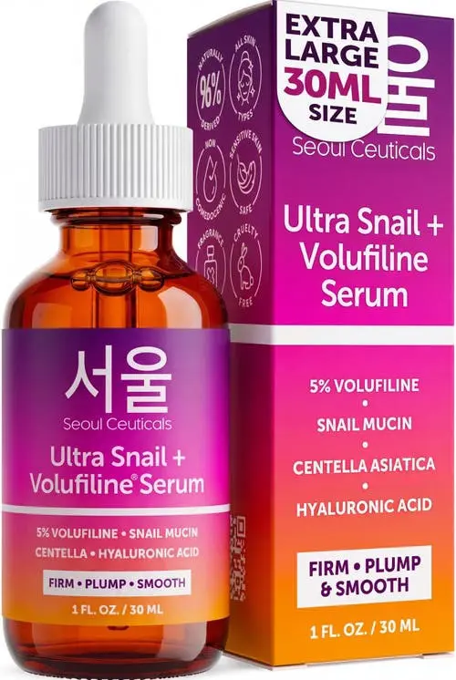 SEOUL CEUTICALS Korean Skincare Volufiline Snail Mucin Serum - None