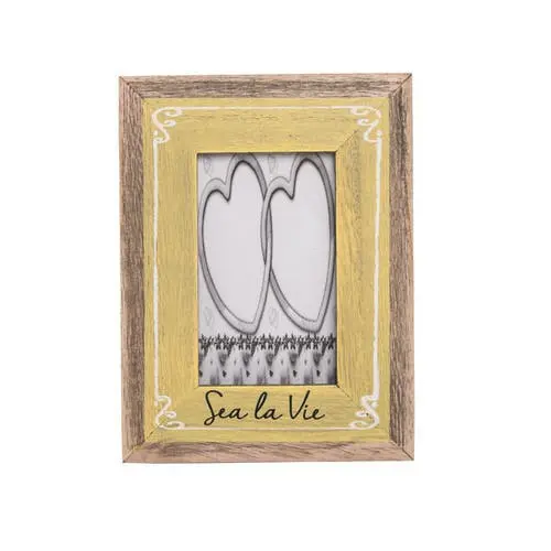 BEACHCOMBERS 3x5 Sea La Vie Photo Frame Picture Holder - Yellow