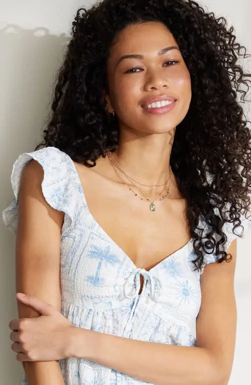 Bp. Pendant And Layered Chain Necklace Set