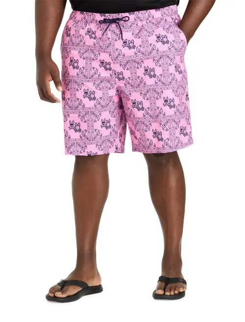 Psycho Bunny Big & Tall Allover Swim Trunks