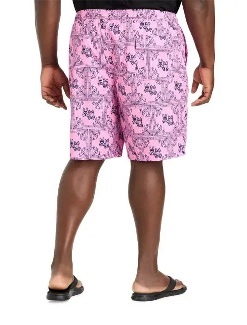 Psycho Bunny Big & Tall Allover Swim Trunks