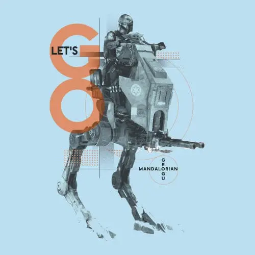 STAR WARS: THE MANDALORIAN AND GROGU Let's Go Bounty At-rt Short Sleeve Graphic T-shirt
