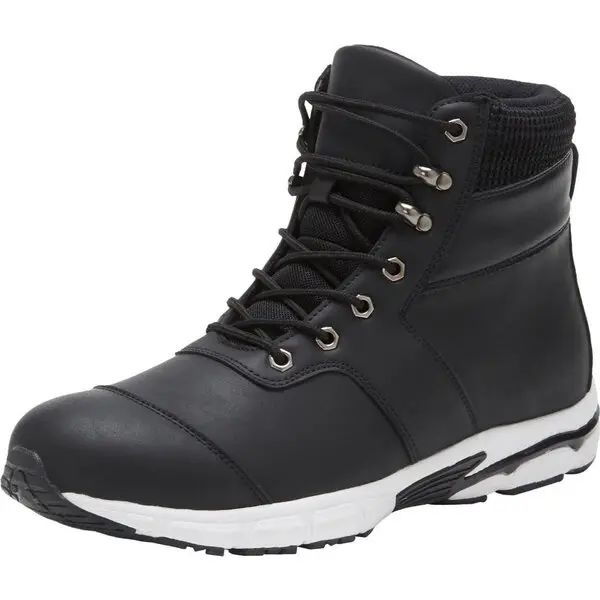 KINGSIZE Water-resistant Lace-up Sneaker Boots - Black