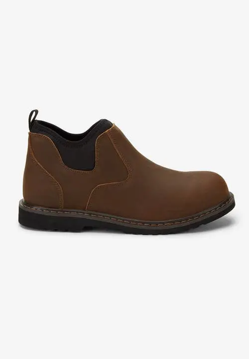 KINGSIZE Boulder Creek Pull-on Leather Boots - Brown