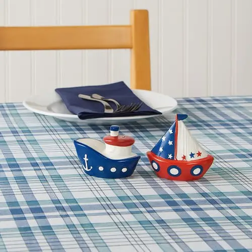 BEACHCOMBERS Ships Ahoy Salt & Pepper Set