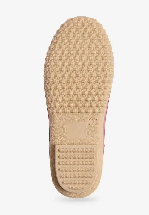 COMFORTVIEW Waterproof Rubber Slip-on With Faux Fur Lining - Classic Red