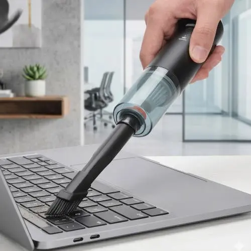 PURSONIC 2-in-1 Mini Wireless Vacuum Cleaner & Air Duster