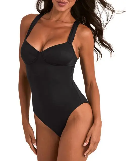 ADORE ME Cariba Swimwear One Piece Swimsuit - Black