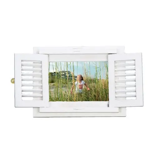 BEACHCOMBERS 5x7 Shutter Photo Frame - White