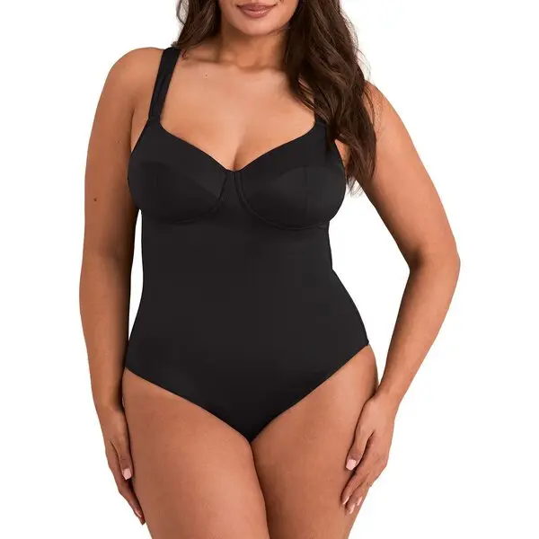 ADORE ME Cariba Swimwear One Piece Swimsuit - Black