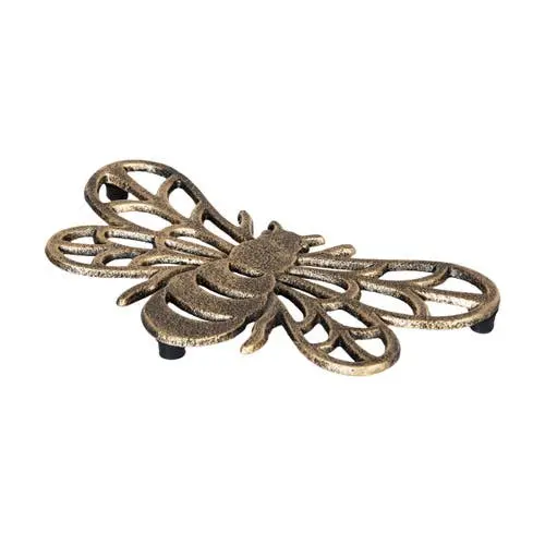 GALLERIE II Bee Metal Serving Kitchen Trivet 4.65" X 7.87
