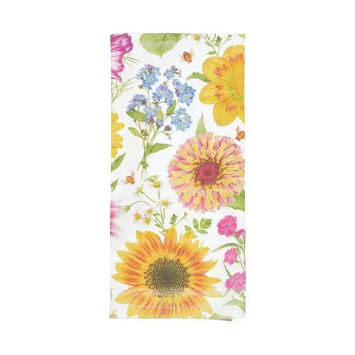 C&F HOME Spring Blooms Sunflower Cotton Kitchen Dishtowel