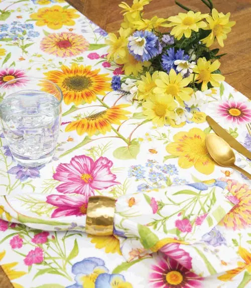 C&F HOME Spring Blooms Sunflower Cotton Kitchen Dishtowel