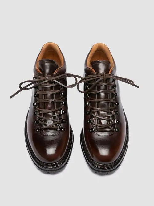 Officine Creative Artik 004 Leather Boots - Brown