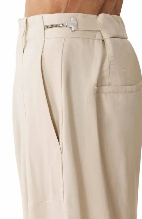 LANVIN Viscose Relaxed Fit Trousers - Milk