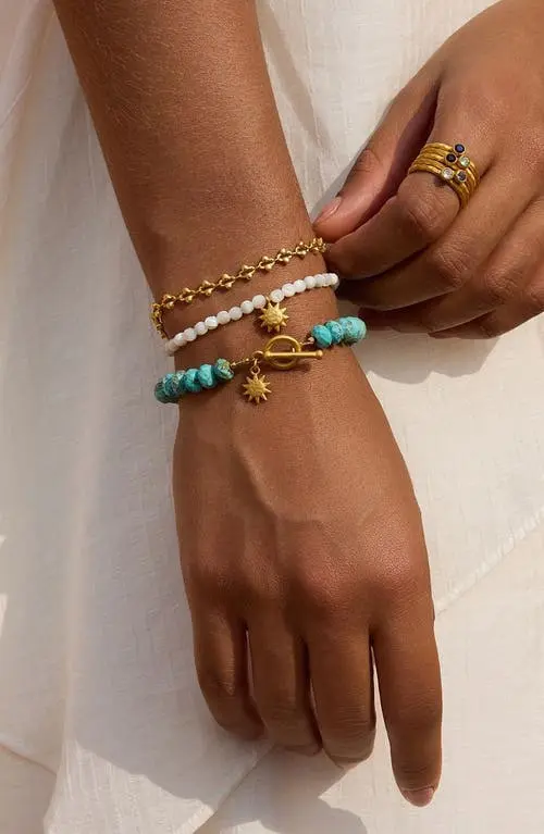 SATYA JEWELRY Howlite Toggle Bracelet