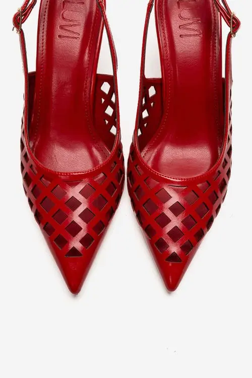 PROLOGUE SHOES Jever Stiletto Pump - Red